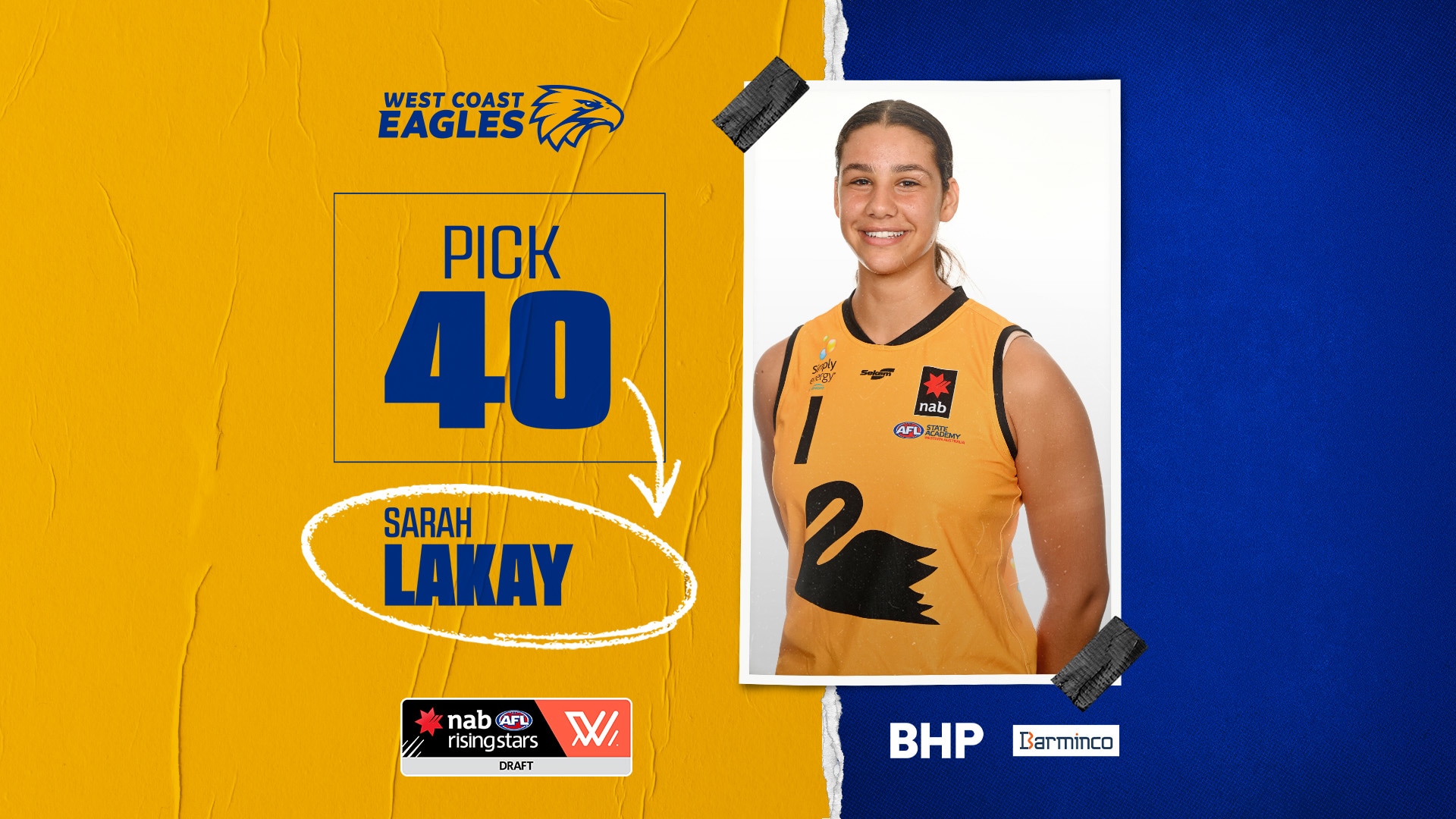 The AFLW Draft File: Pick No. 40 - Sarah Lakay