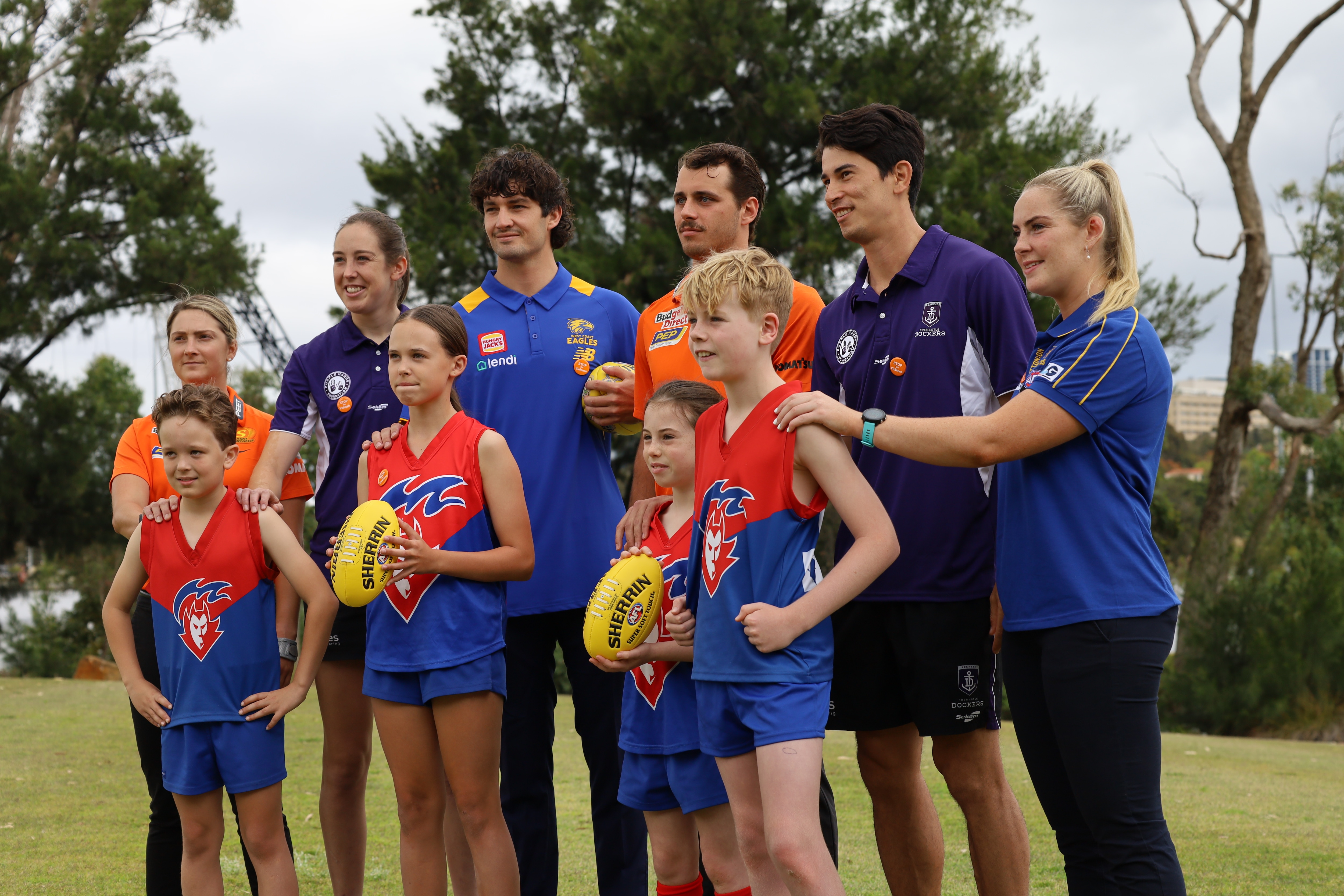 Eagles help launch 16 days in WA campaign