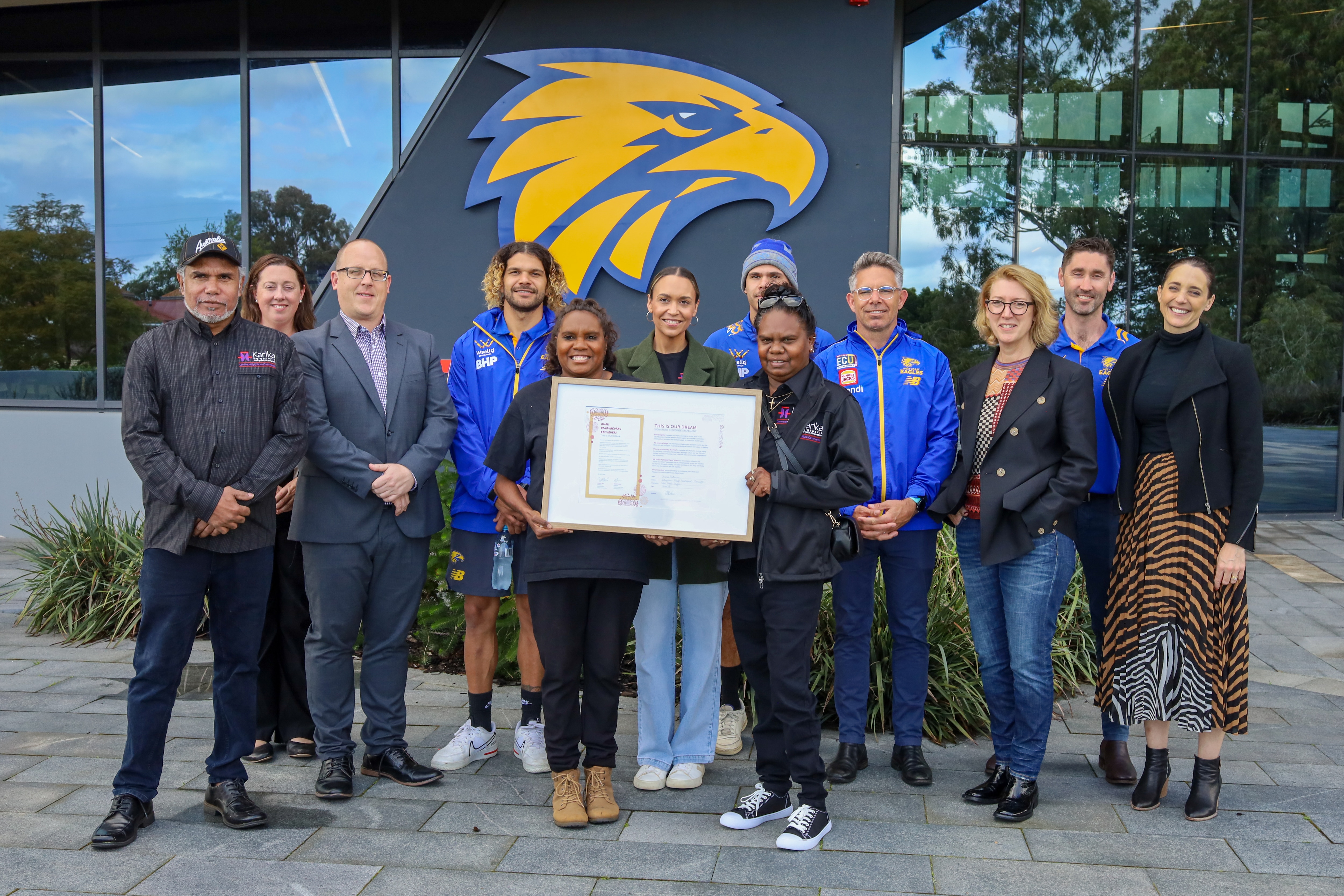 West Coast Eagles commit to making a difference in Newman