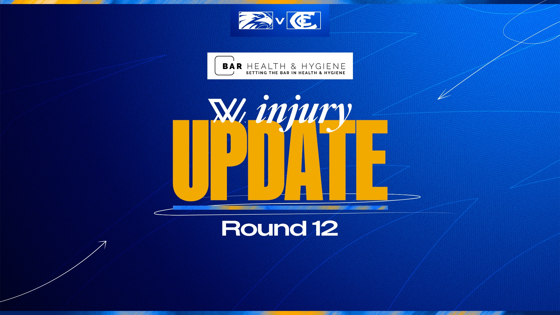 AFLW: Bar Health and Hygiene Injury Update – Round 12