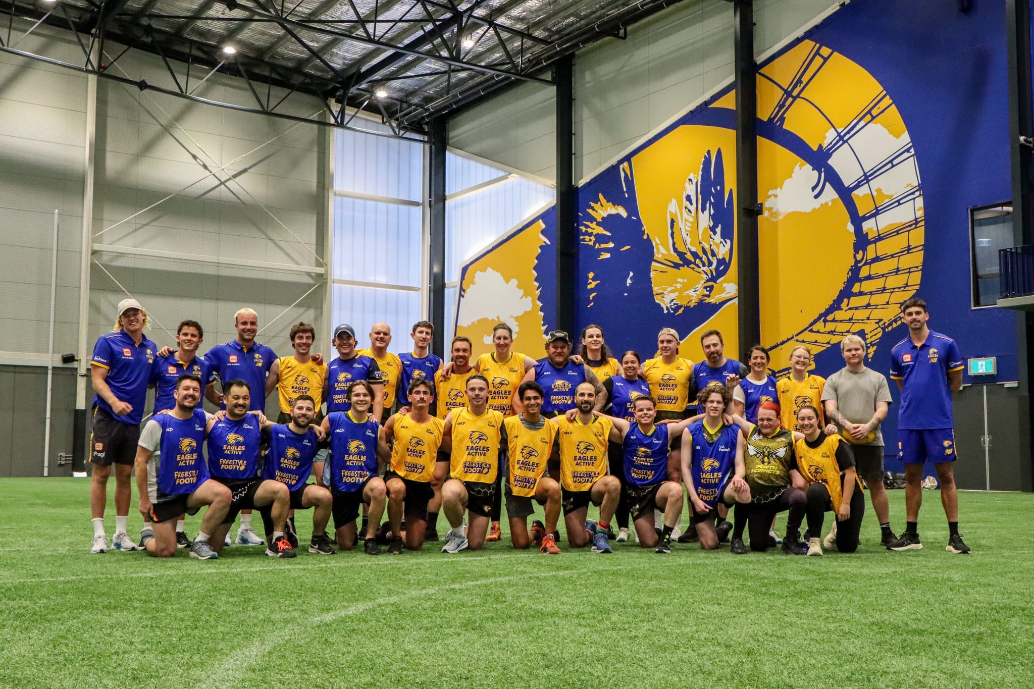 AFL stars welcome Perth Hornets into Eagles HQ